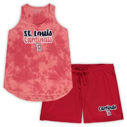 CONCEPTS SPORT St. Louis Cardinals Cloud Tank Top & Shorts Sleep Set - Red