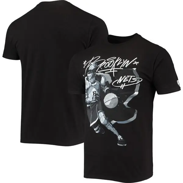 NBA X MCFLYY Brooklyn Nets Identify Artist Series T-shirt - Black