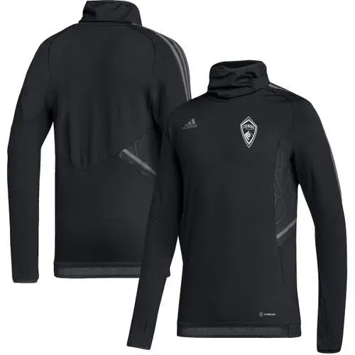 Adidas Colorado Rapids Cold.rdy Raglan Warmup Pullover Jacket - Black