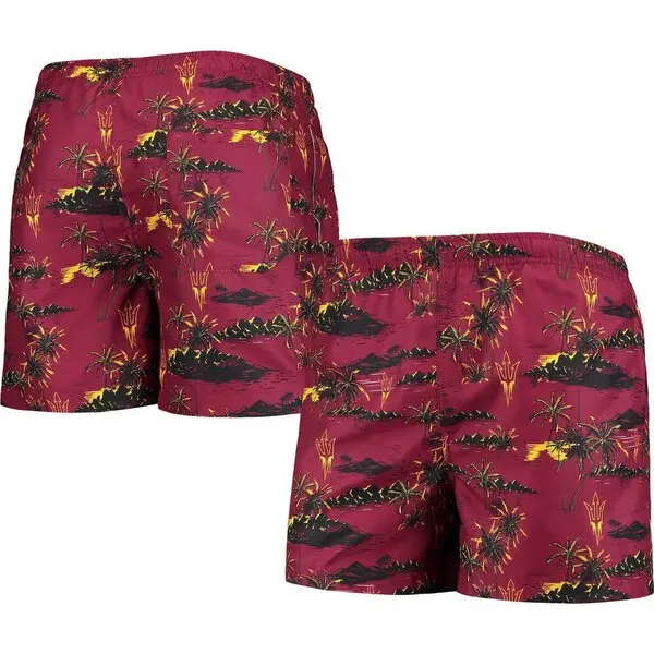 FOCO Arizona State Sun Devils Island Palm Swim Trunks