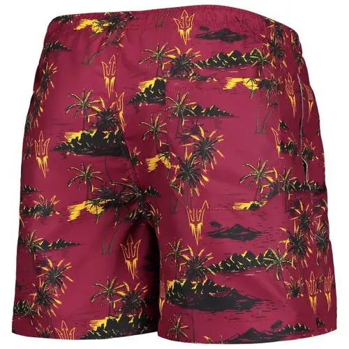 FOCO Arizona State Sun Devils Island Palm Swim Trunks