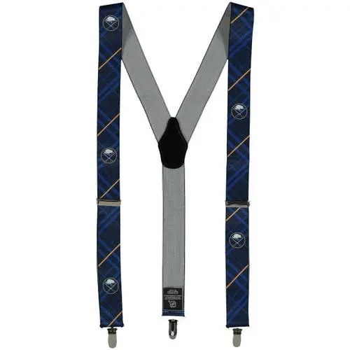 EAGLES WINGS Buffalo Sabres Officially Licensed Printed Graphics Suspenders - Blue