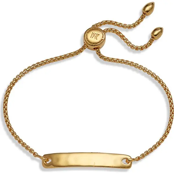 Monica Vinader Mini Havana Friendship Chain Bracelet - Gold