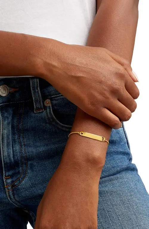 Monica Vinader Mini Havana Friendship Chain Bracelet - Gold
