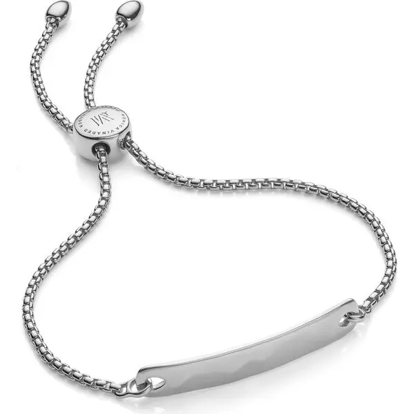Monica Vinader Mini Havana Friendship Chain Bracelet - Silver