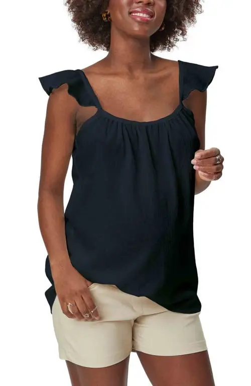 STOWAWAY COLLECTION Gauze Maternity Tank Top