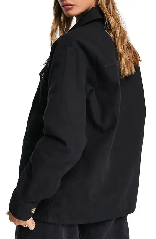 Topshop Oversize Cotton Shacket
