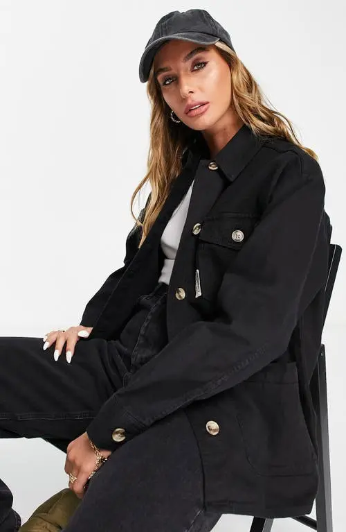 Topshop Oversize Cotton Shacket