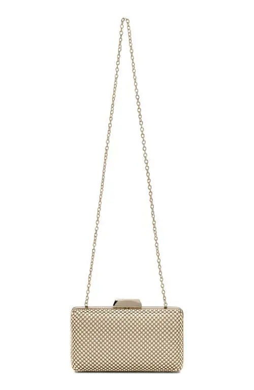 OLGA BERG Natasha Mesh Clutch - Gold
