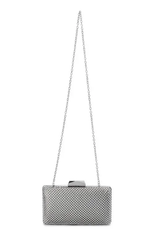 OLGA BERG Natasha Mesh Clutch - Silver