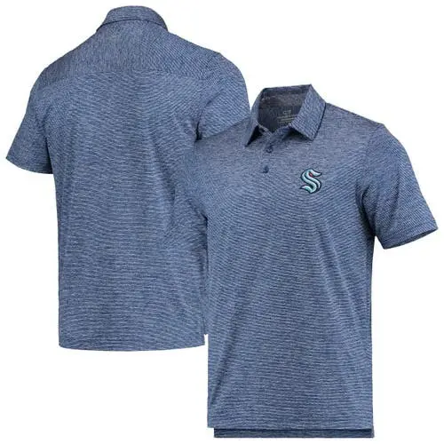 Vineyard Vines Deep Sea Blue Seattle Kraken Destin Stripe Polo - Navy