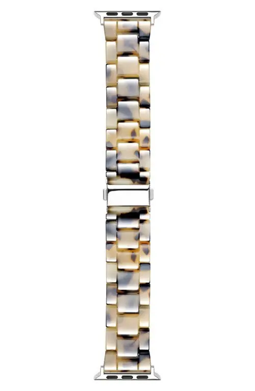 POSH TECH Claire 20mm Apple Watch Bracelet Band - Light Natural Tortoise