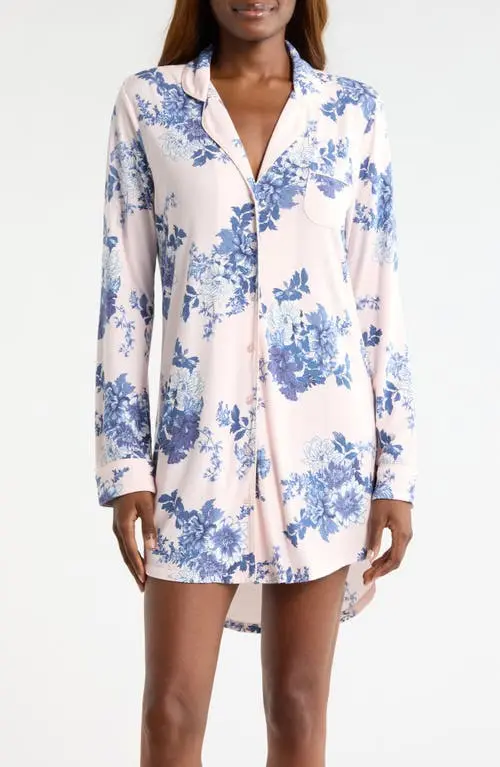 Nordstrom Moonlight Eco Nightshirt - Pink- Blue Primavera Floral