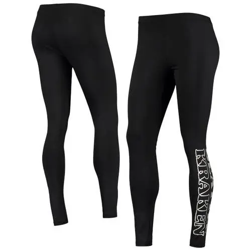 G-III SPORTS BY CARL BANKS Seattle Kraken Stadium Leggings - Black