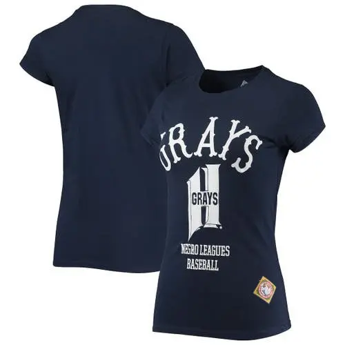 STITCHES Homestead Grays Negro League Logo T-shirt - Navy