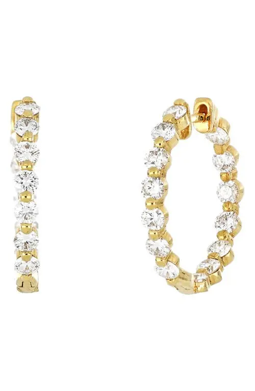 Bony Levy 18k Gold And Diamond Hoop Earrings - Yellow Gold