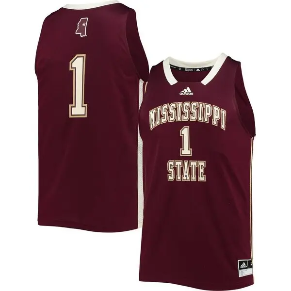 Adidas 1 Mississippi State Bulldogs Reverse Retro Jersey
