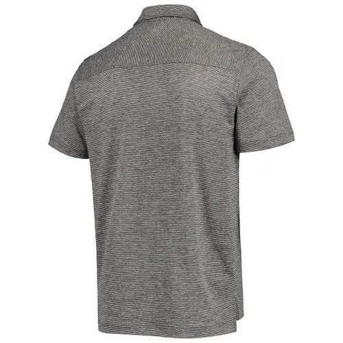 Vineyard Vines Vegas Golden Knights Destin Stripe Polo - Charcoal