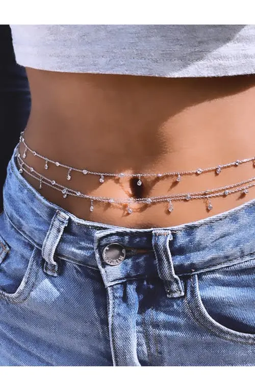 SHYMI Cubic Zirconia Belly Chain