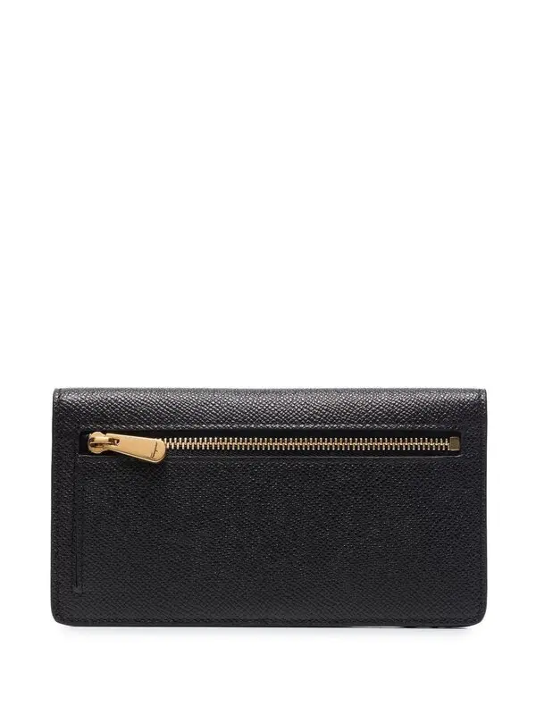 FERRAGAMO Gancini Continental Wallet - Black
