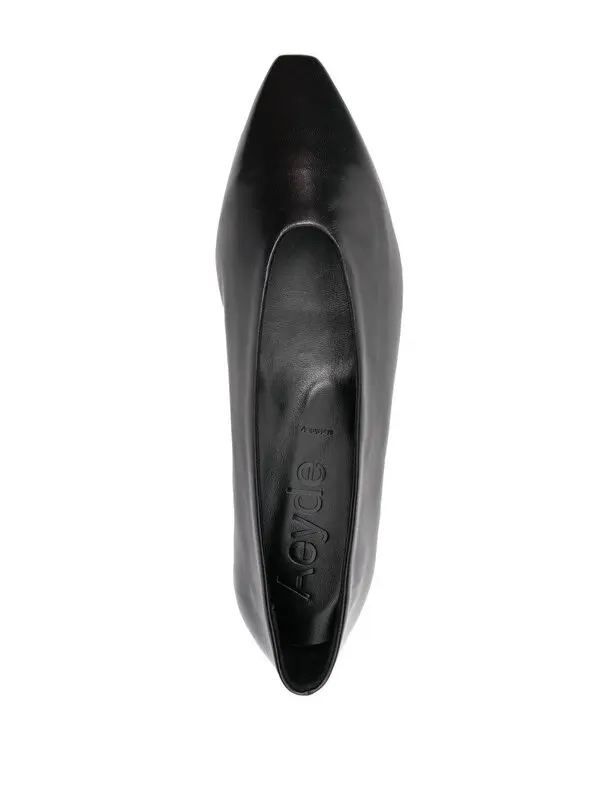 AeydĒ Betty Pointed Ballerina Shoes - Black