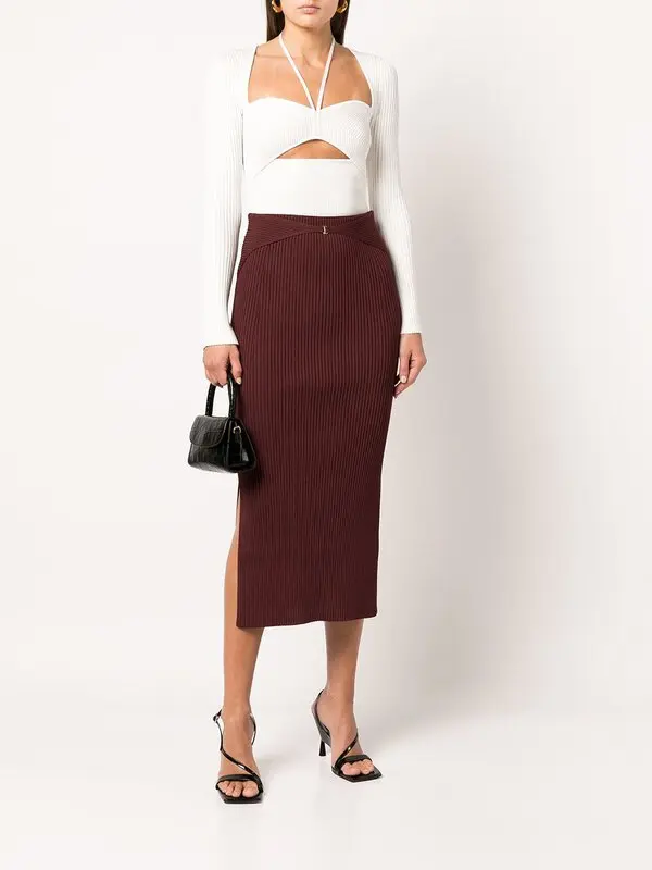 Simkhai Alexia Knitted Top - White