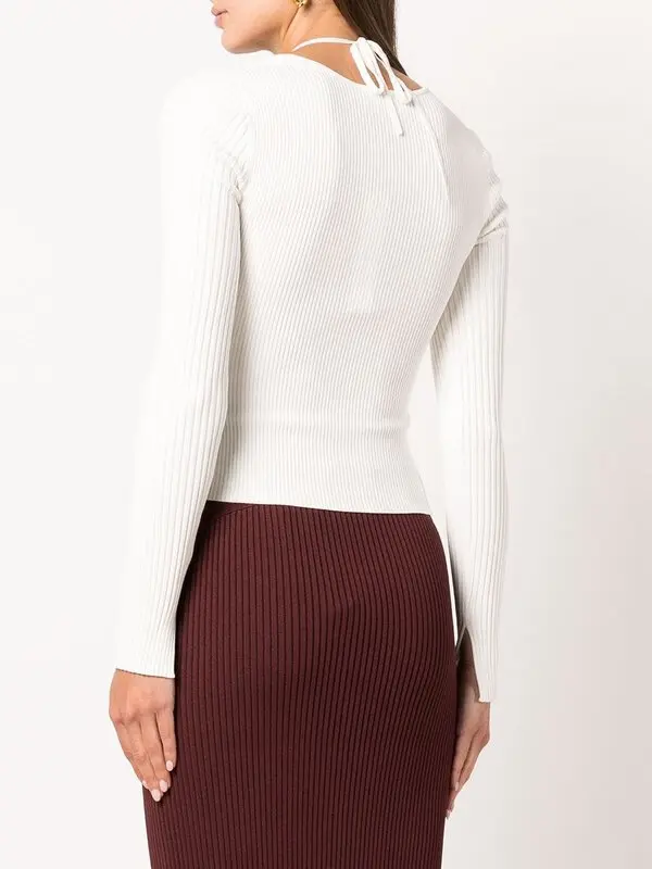 Simkhai Alexia Knitted Top - White