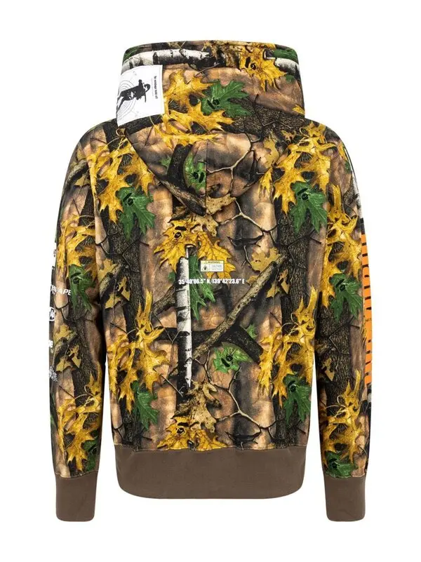A BATHING APE Forest Camo Wide Full-zip Hoodie