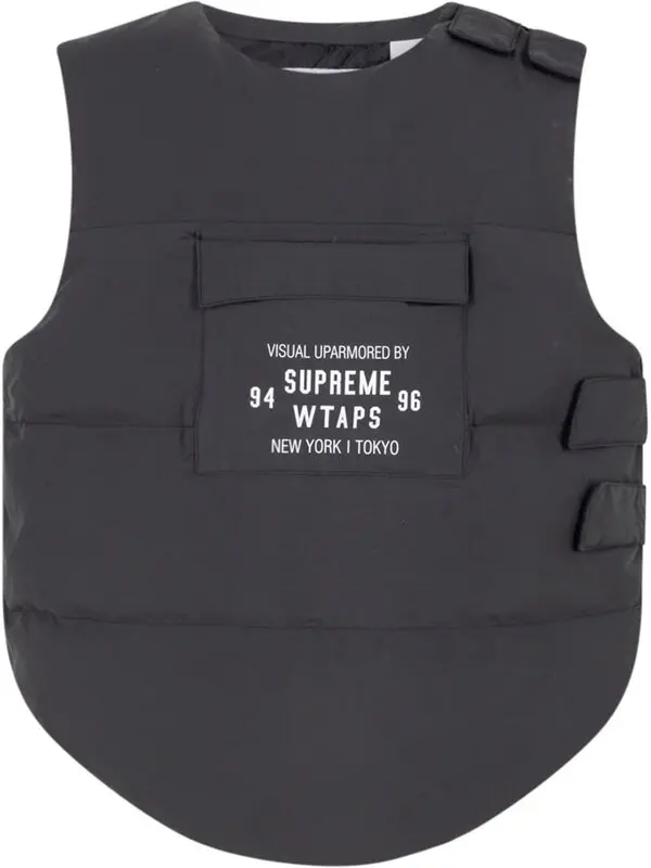 Supreme X Wtaps Tactical Down-Feather Vest - Black | Editorialist