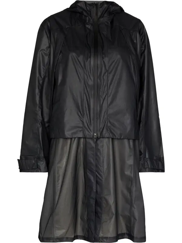 Y3 Hooded Midi Raincoat