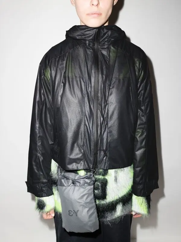 Y3 Hooded Midi Raincoat