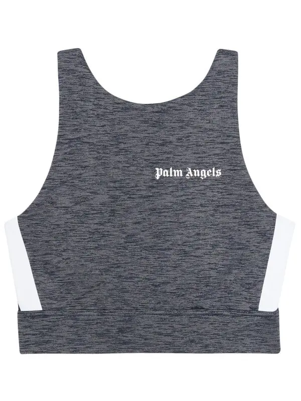 Palm Angels Logo-print Training Top - Grey