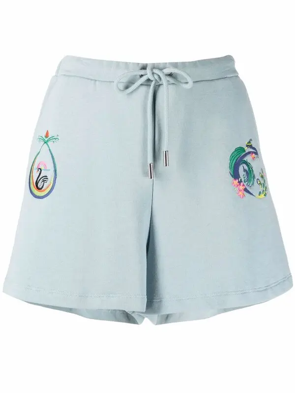 Opening Ceremony Logo-embroidered Track Shorts