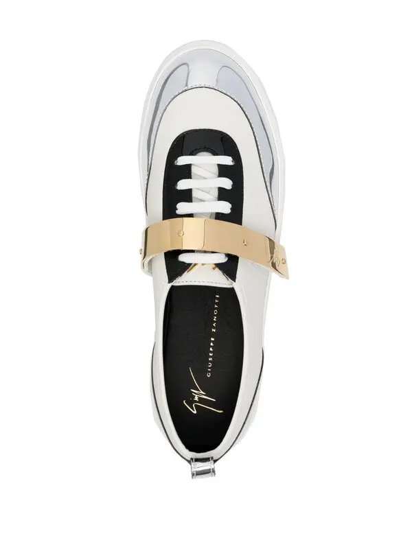 GIUSEPPE ZANOTTI Strap-detail Low-top Sneakers
