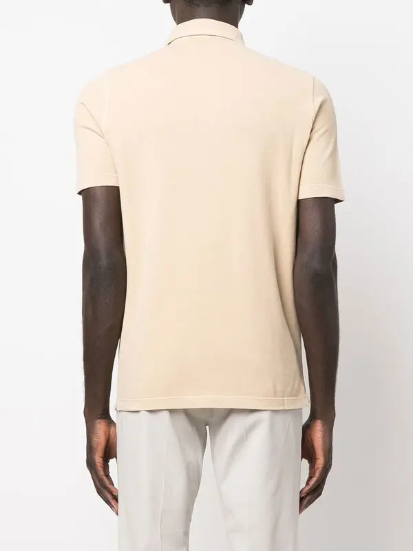 DELL'OGLIO Short-sleeved Polo Shirt - Yellow