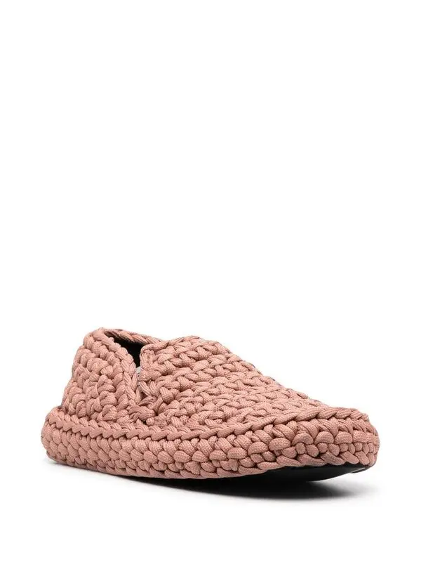 N°21 Knitted Slip-on Sneakers - Neutrals