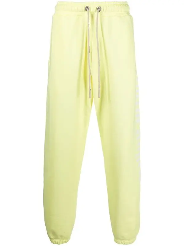 Palm Angels Logo-print Track Pants - Yellow