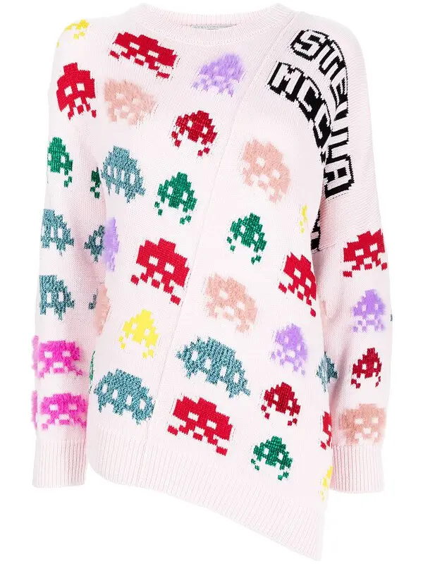 Stella McCartney Game-intarsia Jumper - Pink