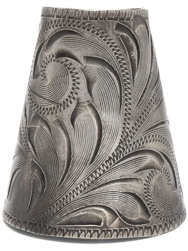 Ralph Lauren Engraved Bandana Slider - Silver