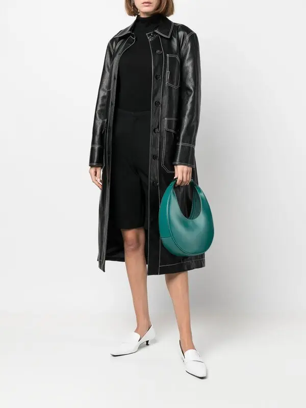 Staud Moon Leather Tote Bag