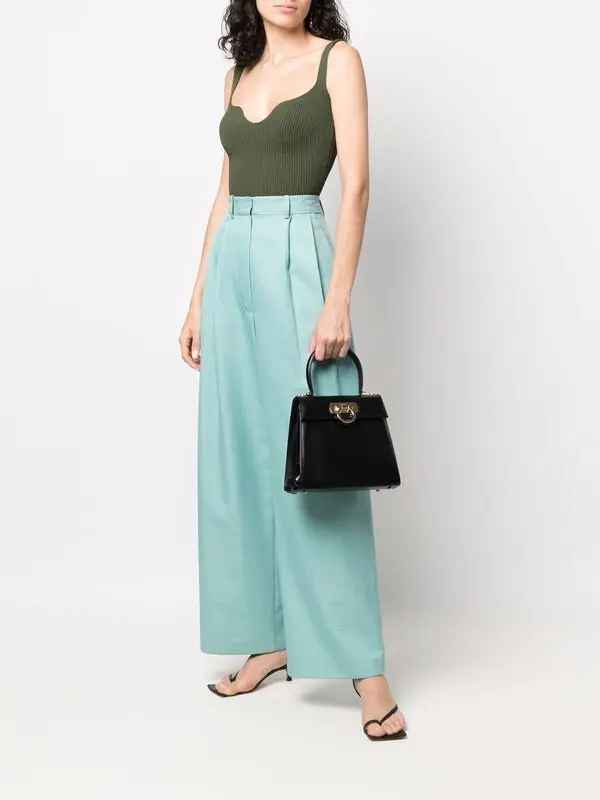 FERRAGAMO Gancini Leather Handbag