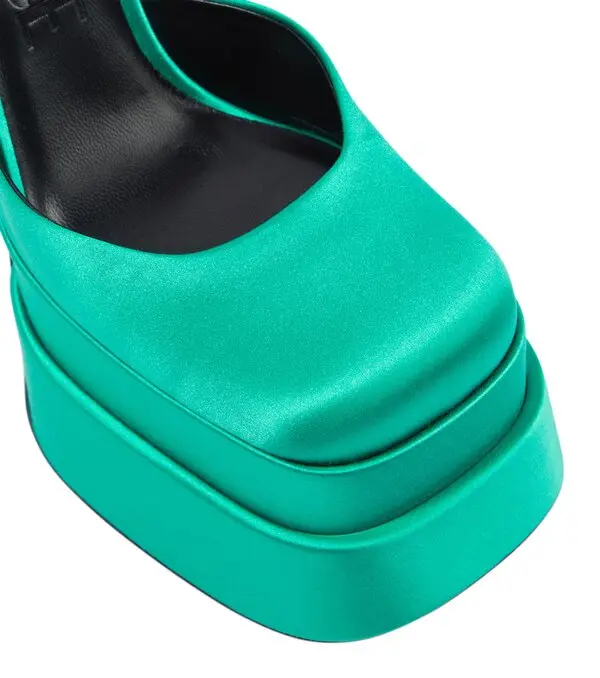 Versace Medusa Aevitas Satin Platform Pumps