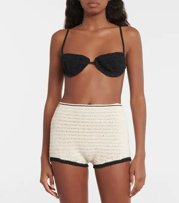 Magda Butrym Crocheted Cotton-blend Bra