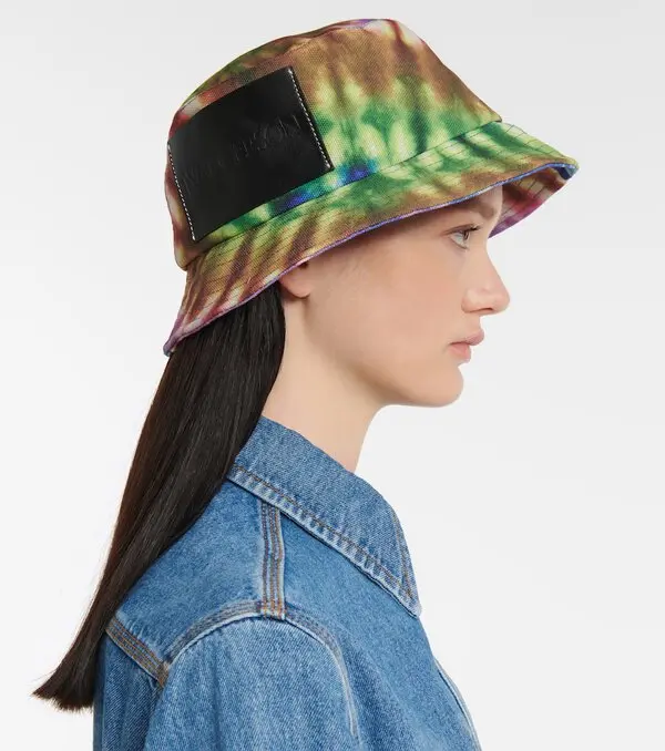 Jw Anderson Tie-Dye Bucket Hat In Multicoloured - 50% Off  display picture 1
