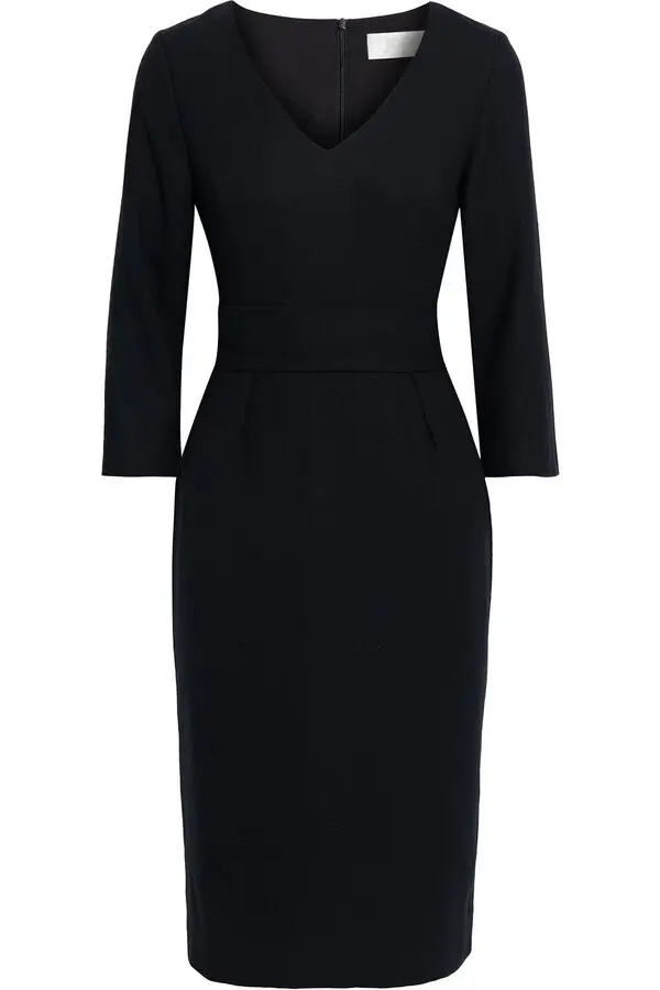 Jean Atelier Fox Woolfelt Dress - Black