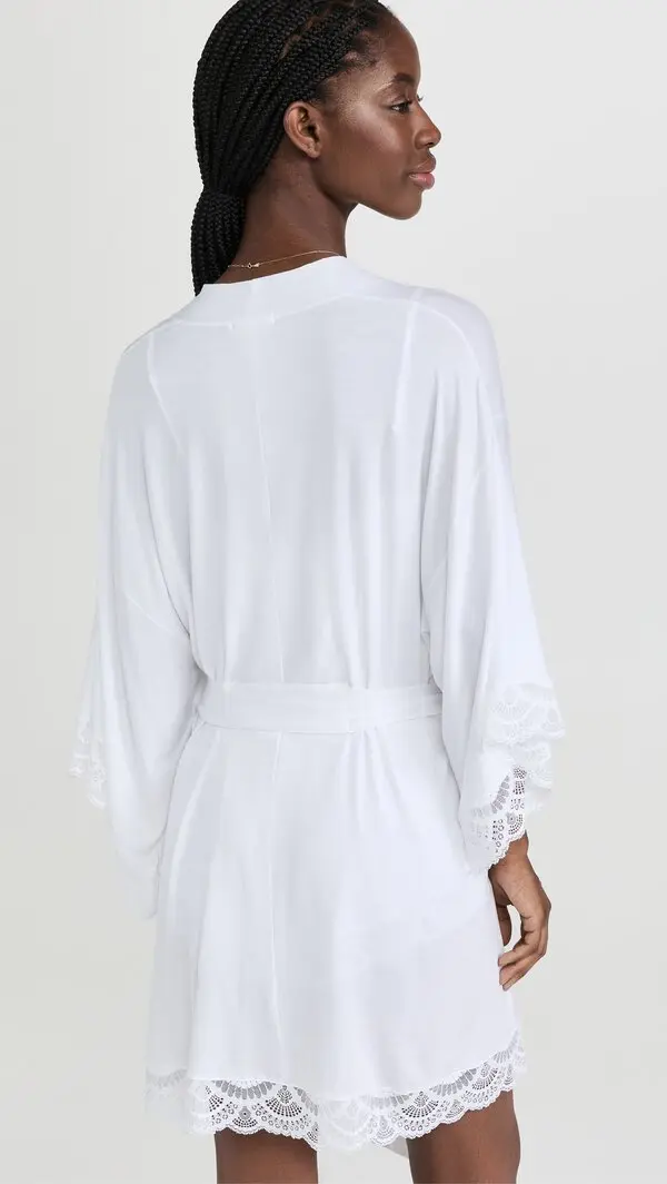 Eberjey Mariana The Mademoiselle Kimono Robe - White