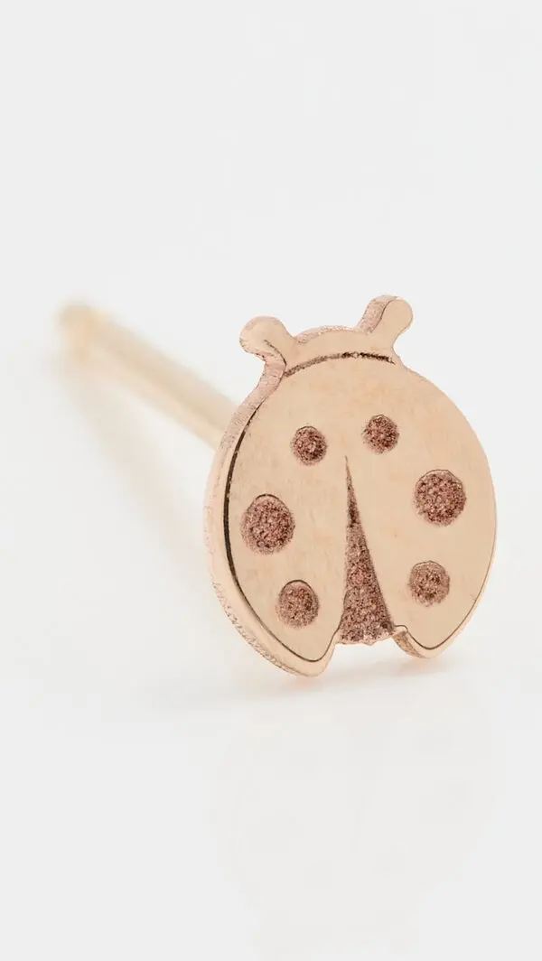 Zoe Chicco 14k Ladybug Stud Earring