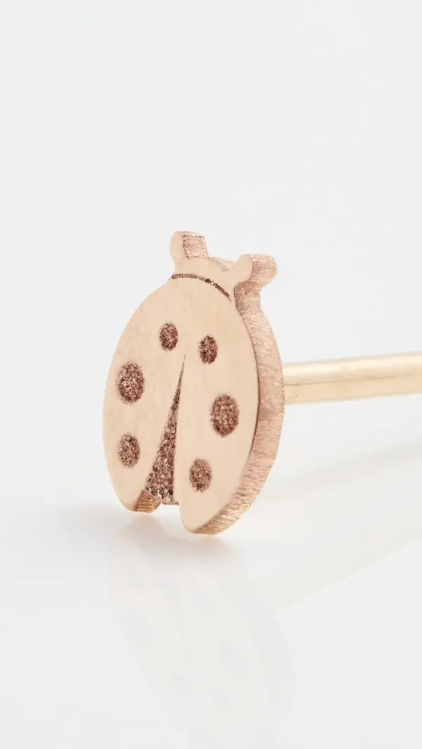 Zoe Chicco 14k Ladybug Stud Earring