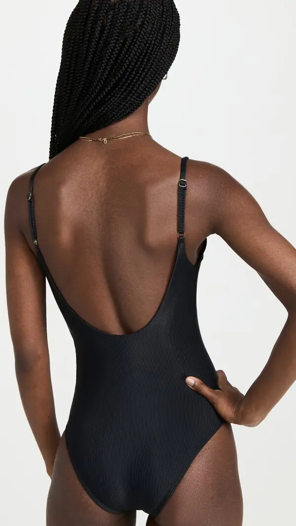Beach Riot Reese Piece One Piece - Black