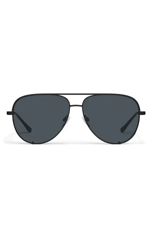 Quay High Key Mini Aviator Sunglasses - Black/smoke Polarized